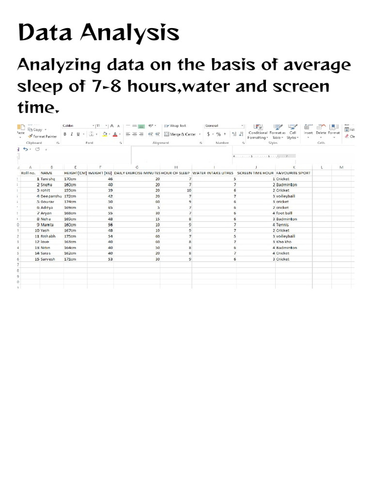 Data Analysis | PDF