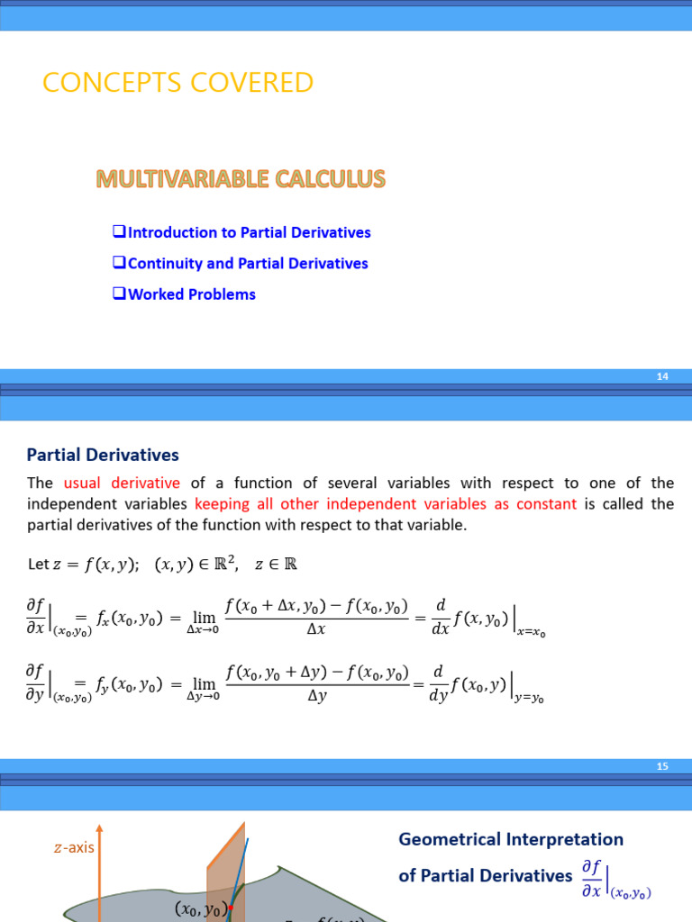 Lecture 19 Sep 26 | PDF | Derivative | Mathematical Relations