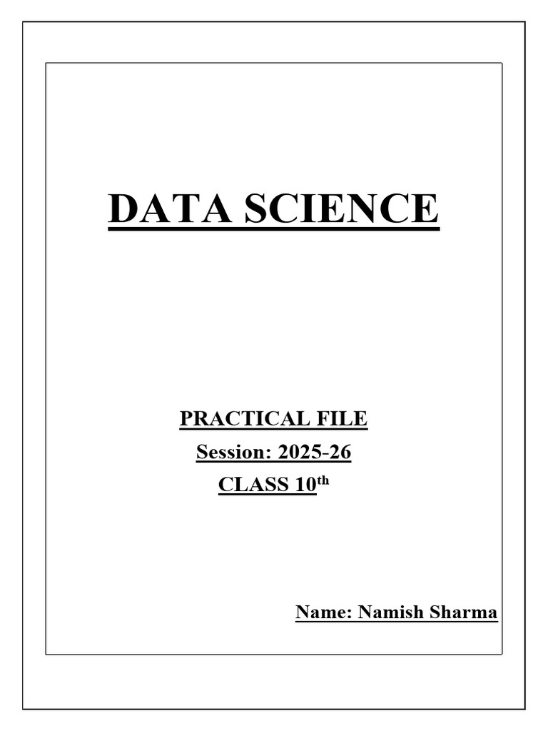 data science | PDF | Sampling (Statistics) | Statistics