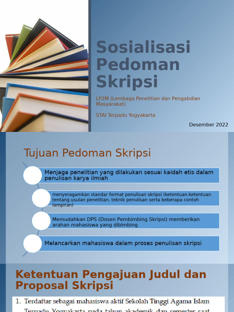 Sosialisasi Pedoman Skripsi 2022. Dosen | PDF