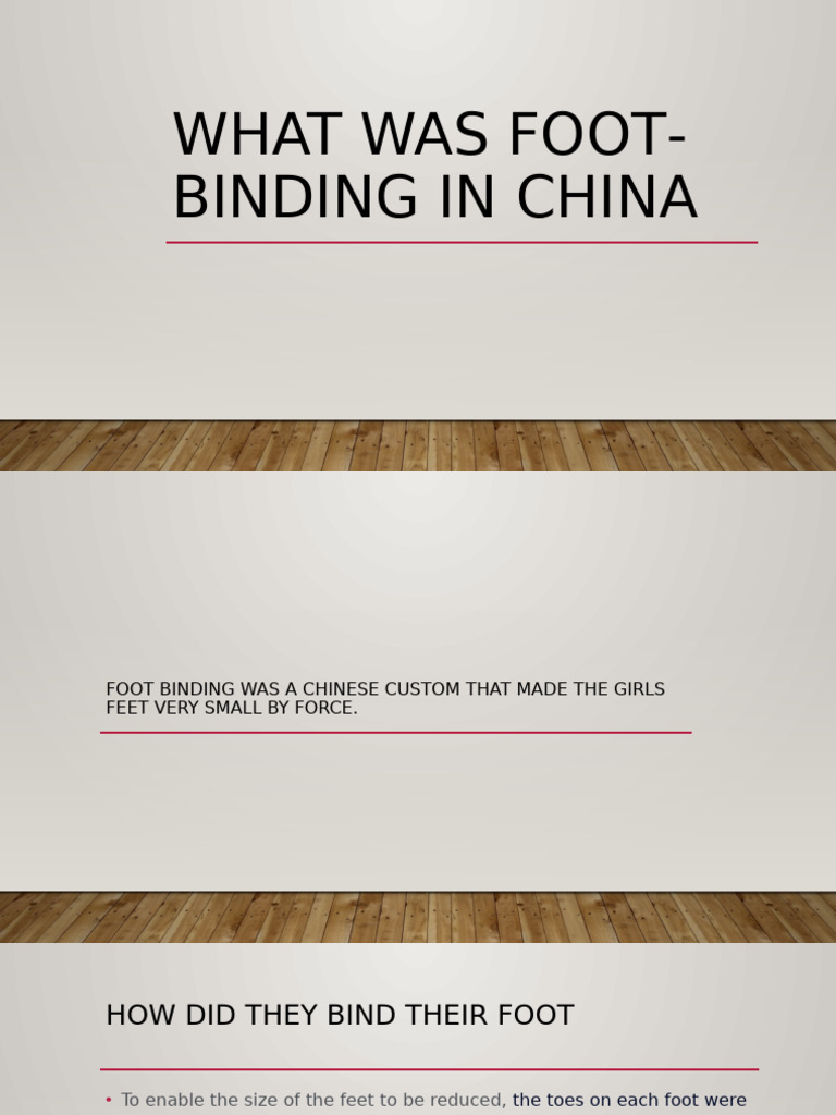 What Was Footbinding in China | PDF