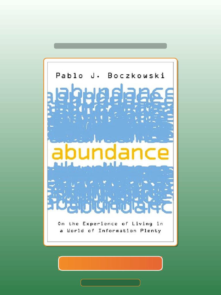 Test Bank for Abundance on the Experience of Living in a World of ...