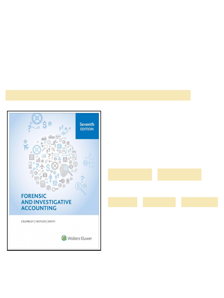 Forensic and Investigative Accounting (7th Edition) Larry Crumbley ...