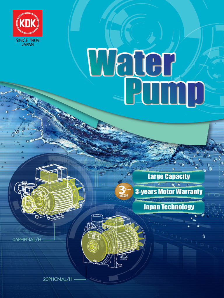 KDK 50 Hertz Water Pump Compressed | PDF | Pump | Water