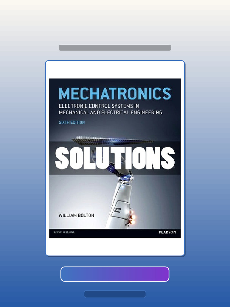 Test Bank for Mechatronics Electronic Control Systems in Mechanical and ...