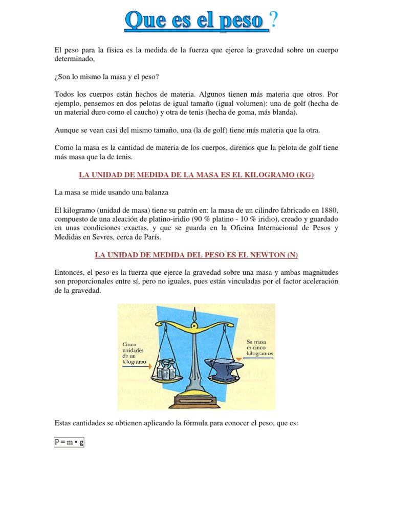 Que Es El Peso | PDF
