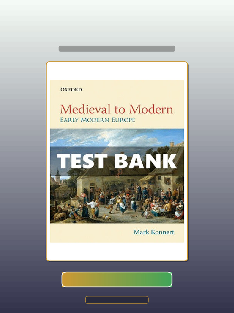 Test Bank for Medieval to Modern 1 Ed Konnert | PDF | Multiple Choice ...