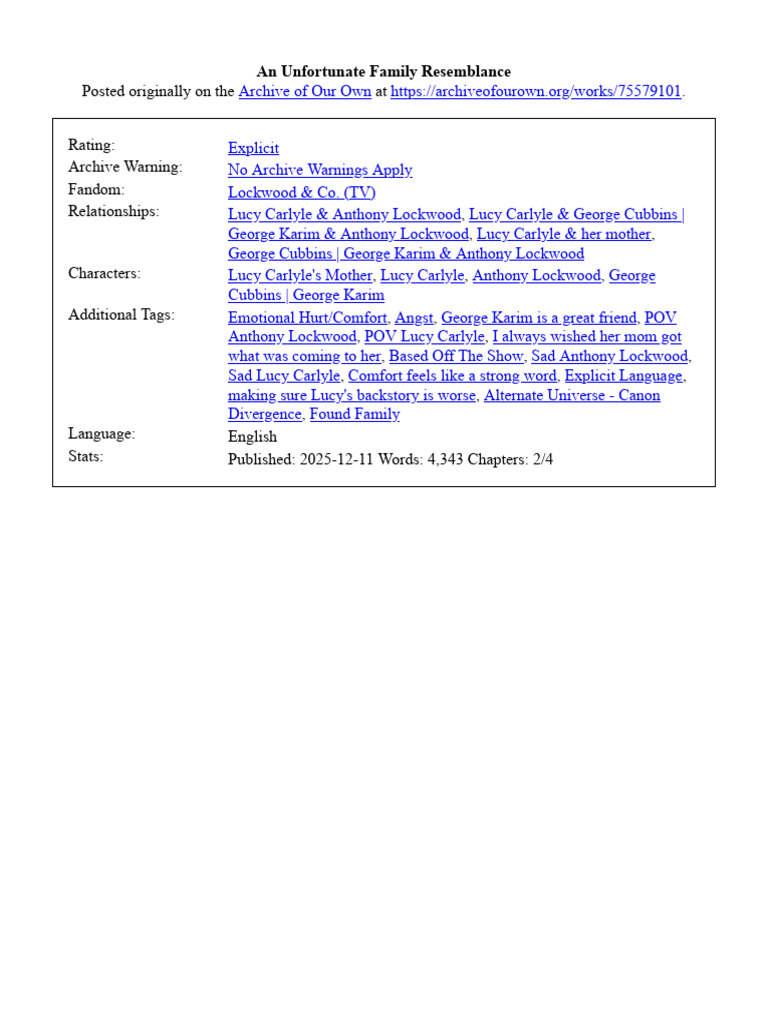 Family Ties in Lockwood & Co. | PDF