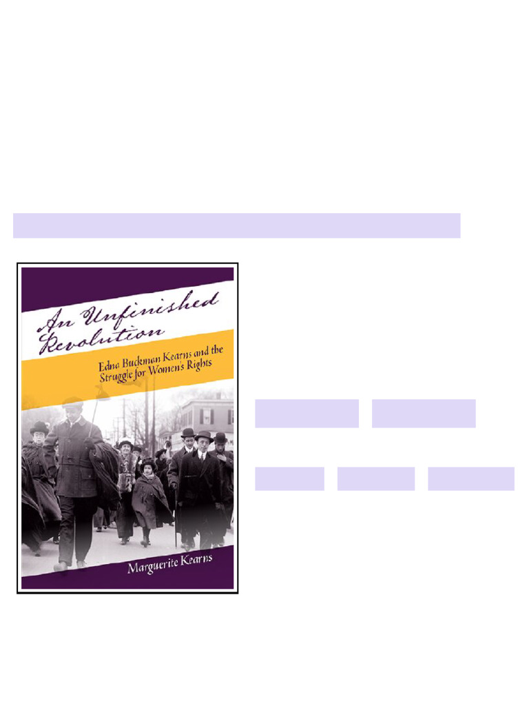 An Unfinished Revolution Edna Buckman Kearns And The Struggle For ...