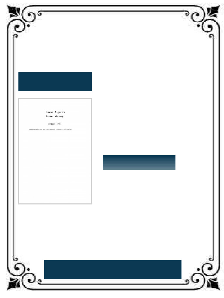 Linear algebra done wrong Treil S ebook optimized page format | PDF ...