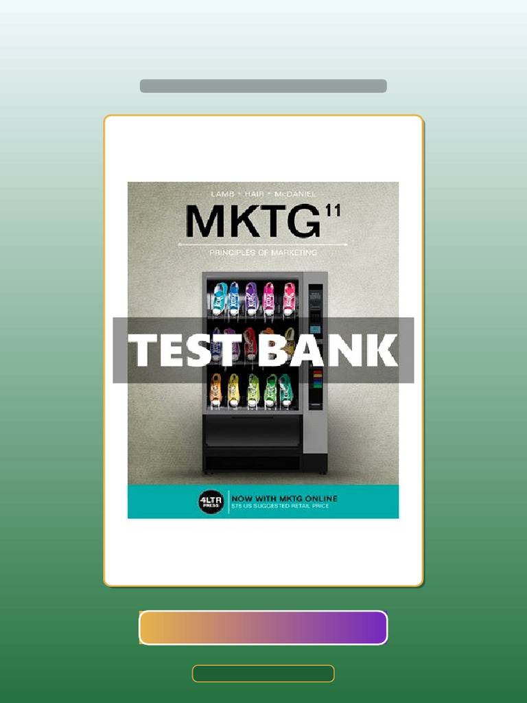 Test Bank for MKTG 11th Ed Lamb | PDF | Multiple Choice