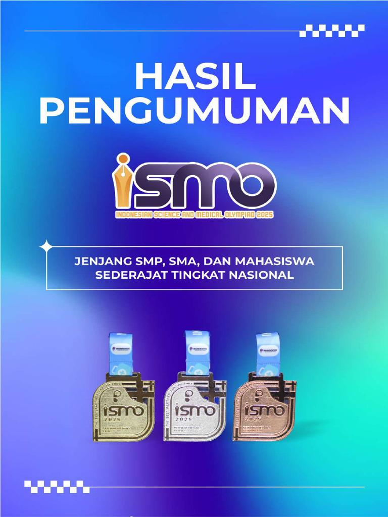 Hasil ISMO 2025: Pemenang dan Statistik | PDF