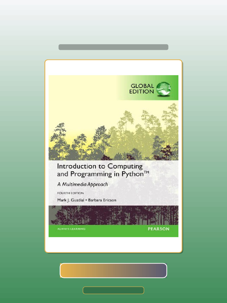 Test Bank for Introduction to Computing and Programming in Python ...