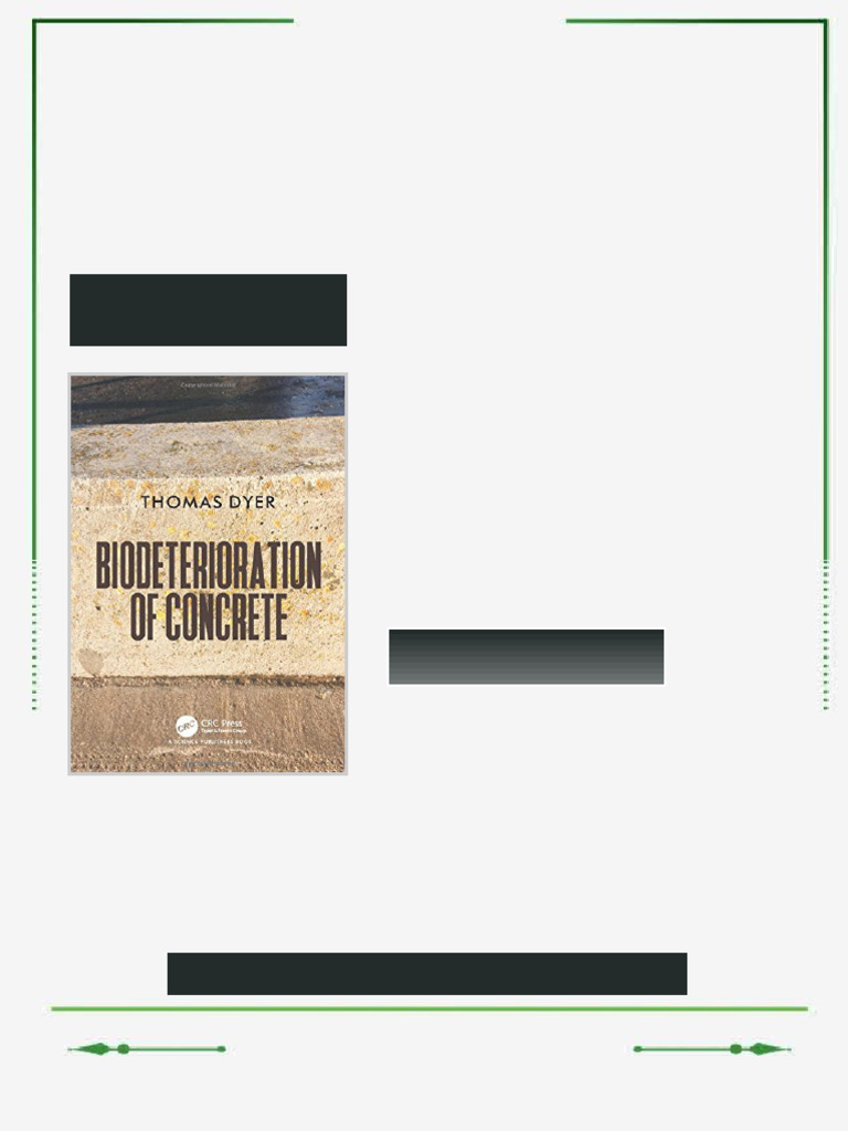 Biodeterioration of concrete 1st Edition Thomas Dyer ebook non stop ...
