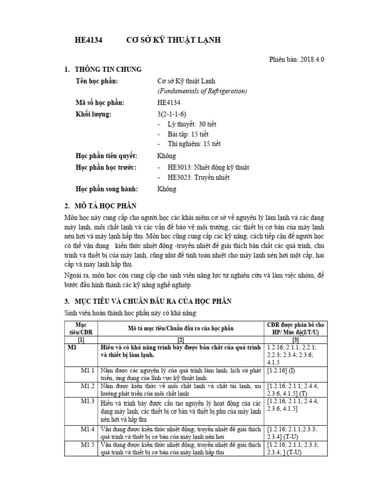 He4134 Co So Ky Thuat Lanh DCCT .5m | PDF