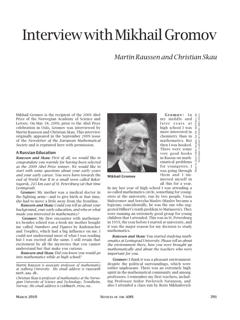 Gromov | PDF | Geometry | Conjecture