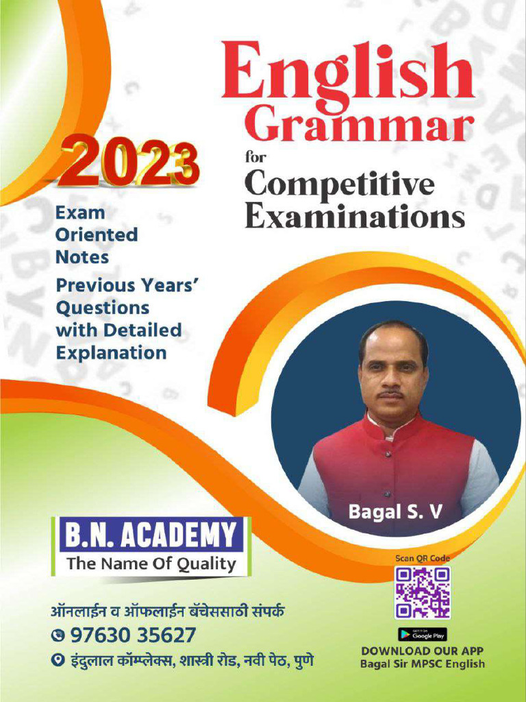 Mpsc English Grammar Notes by Bagal Sir_53744095_compressed | PDF ...