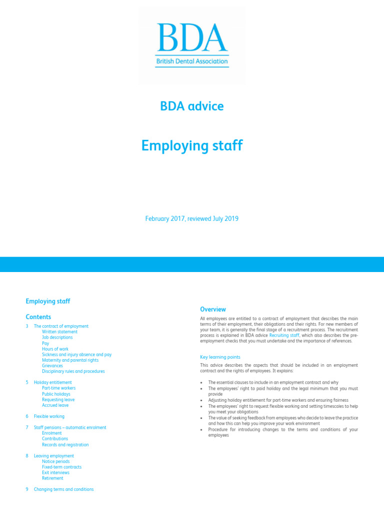 BDA MARKED-Employing-staff.pdf · version 1 | PDF | Employment ...