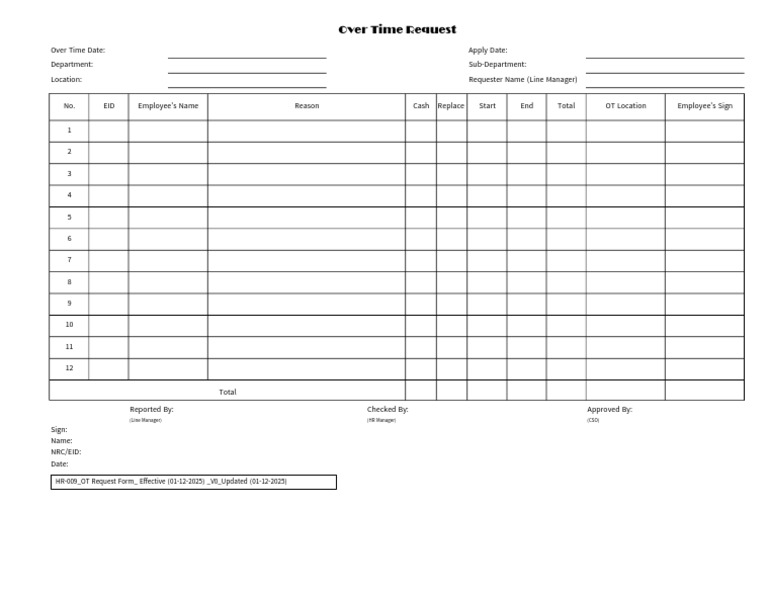 HR-009_OT Request Form_ Effective (01-12-2025) _V0_Updated (01-12-2025 ...