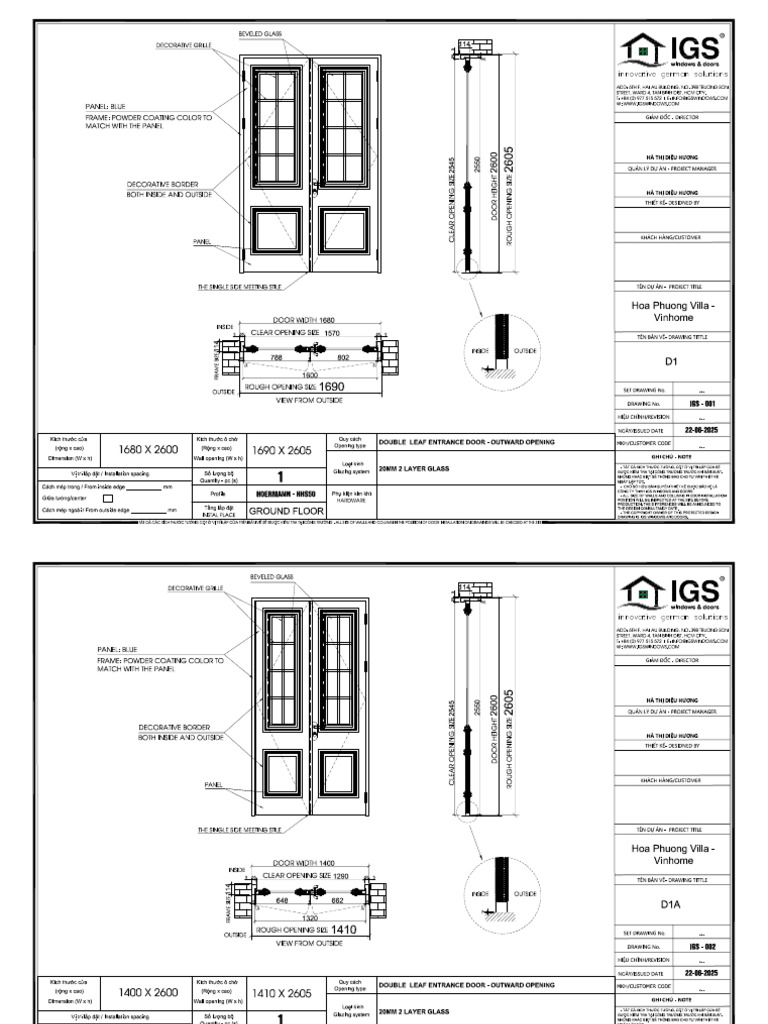 Hoermann Entrance Door - HHS50 - V2 | PDF