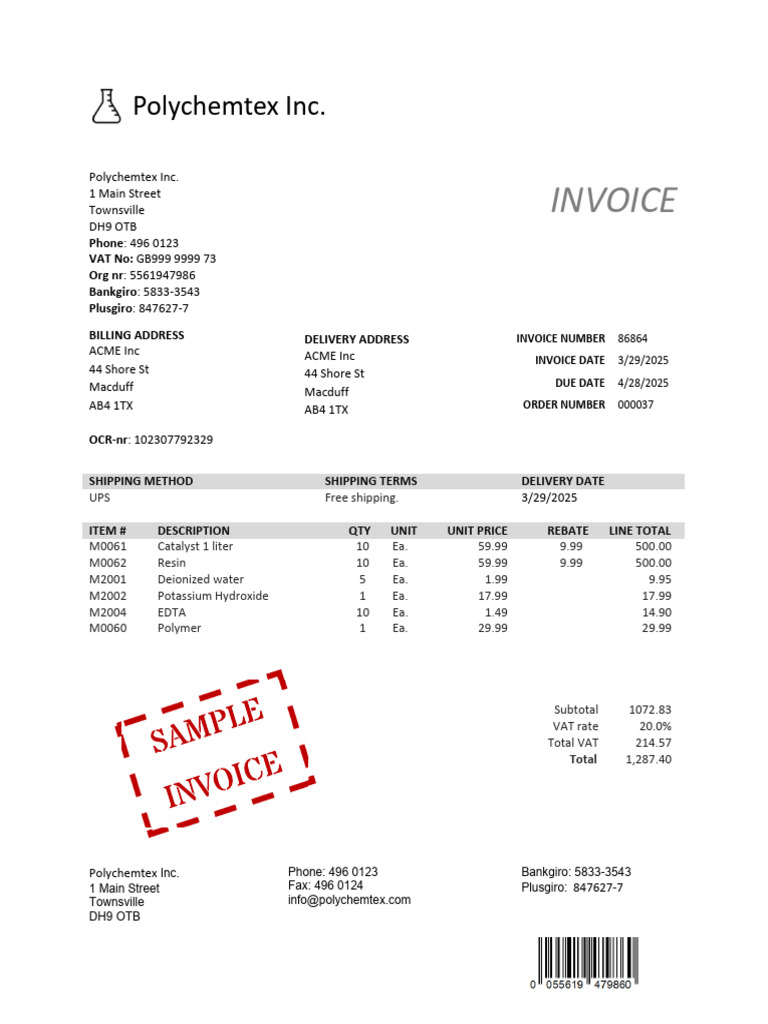 Demo Invoice 20tax 1 | PDF