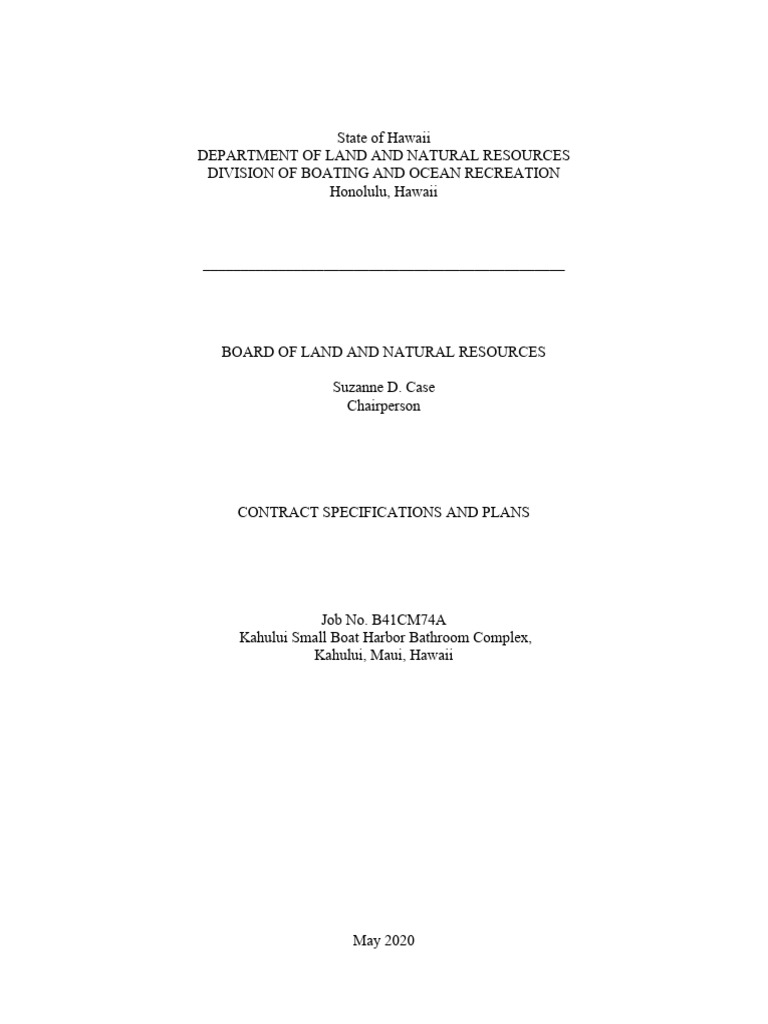 Specifications Specs (1) | PDF | Liability Insurance | Indemnity