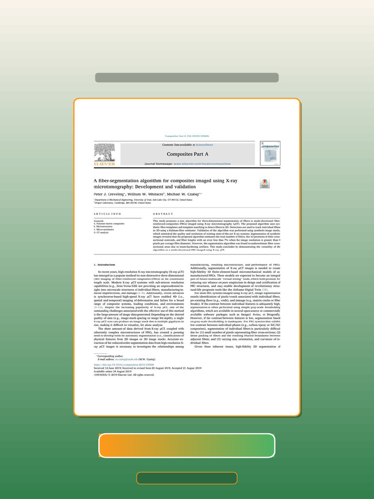 Test Bank for a Fibersegmentation Algorithm for Composites Imaged Using ...