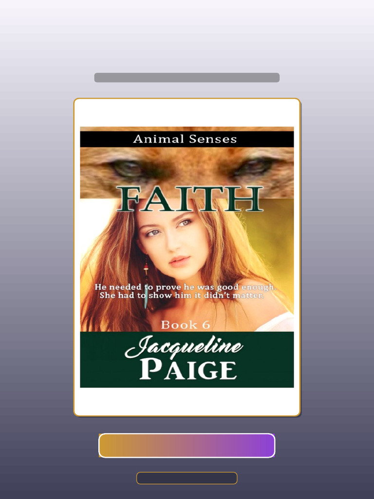 Test Bank for Faith Animal Senses Series Book 6 of 13 Jacqueline Paige ...