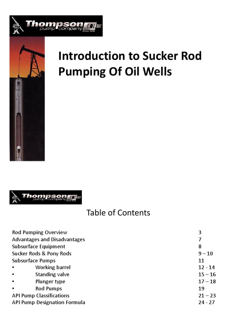 Sucker Rod Pumping | PDF | Pump | Pressure