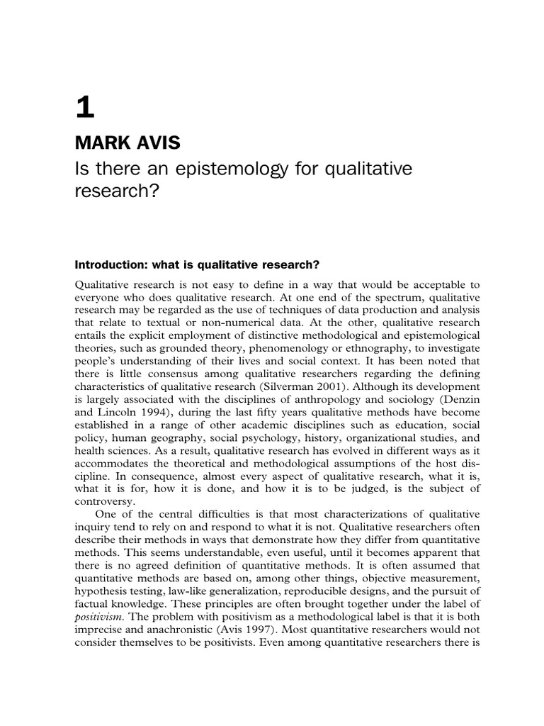 Qualitative Research in Health Care | PDF | Qualitative Research ...