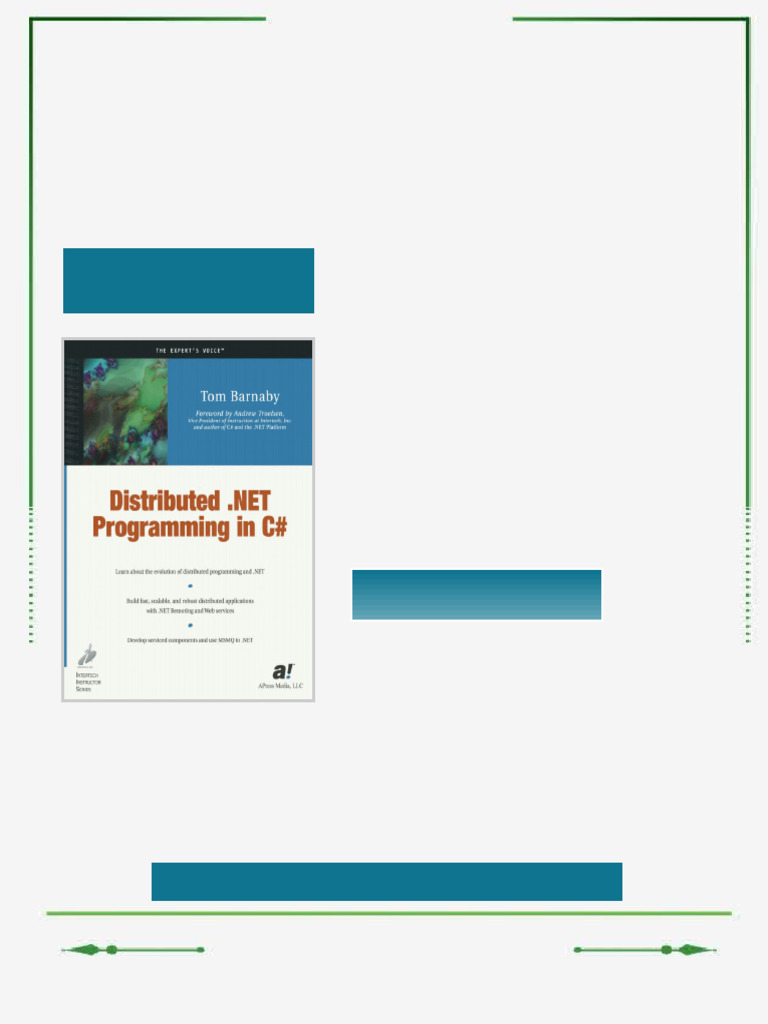 Distributed NET Programming in C 1st Edition Tom Barnaby (Auth.) ebook complete online chapters ...