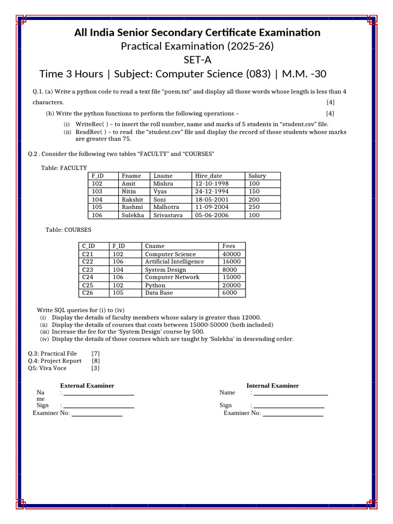 CS SET-A | PDF | Information Science | Information Technology Management