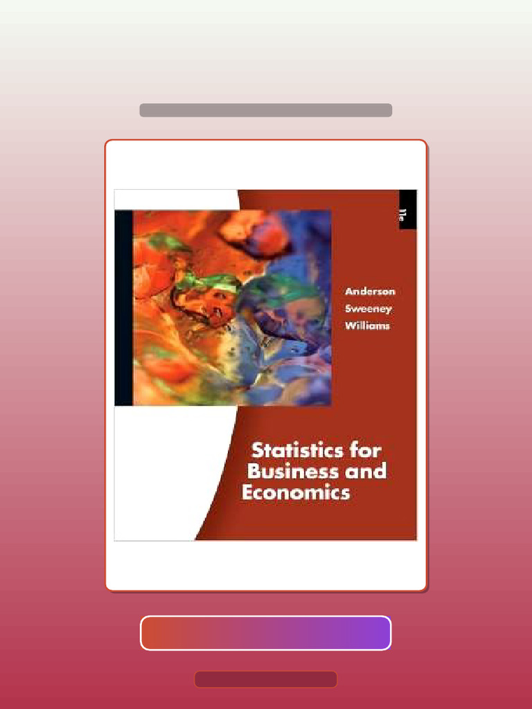 Test Bank for Statistics for Business and Economics 11th Edition David ...