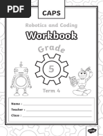 Grade R Coding & Robotics Workbook | PDF | Computer Programming | Pattern