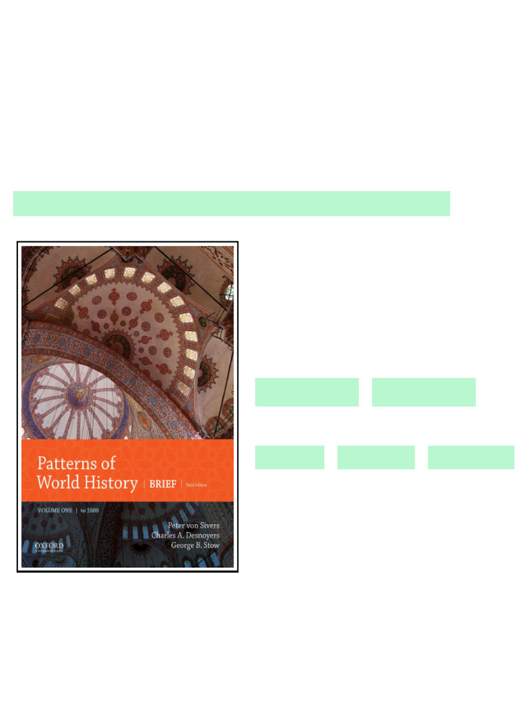 Patterns of World History Brief 3rd Edition Volume One to 1600 by Peter ...
