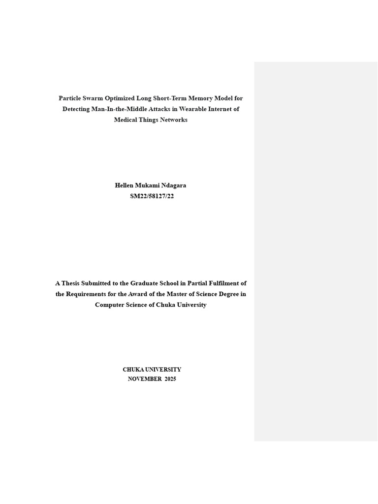 Particle Swarm Optimized Long Short | PDF | Internet Of Things ...