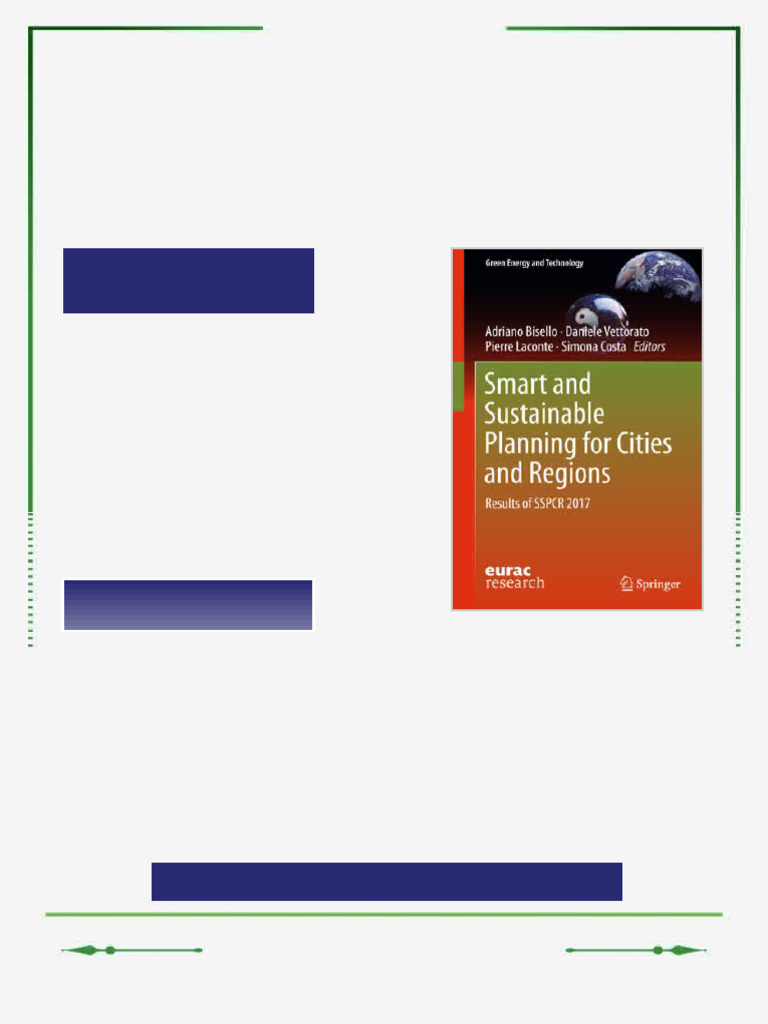 Smart and Sustainable Planning for Cities and Regions Adriano Bisello eBook premium student ...