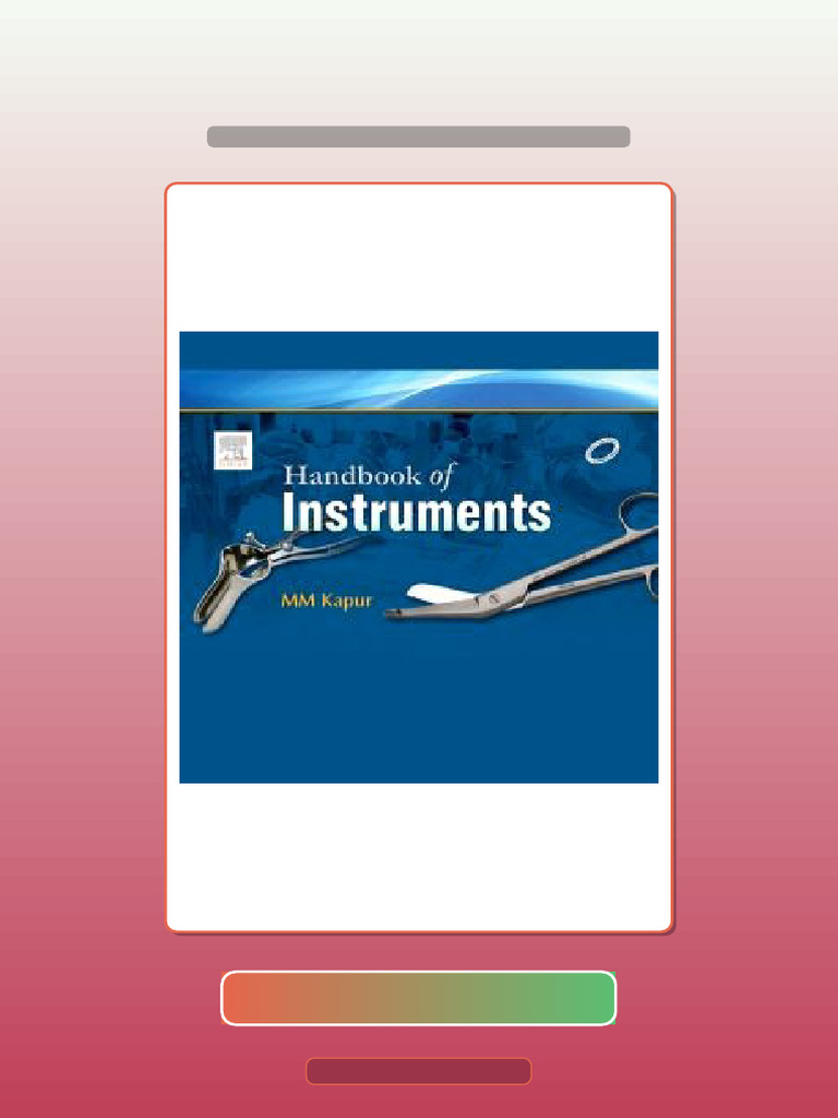 Test Bank for Handbook of Instruments | PDF | Science