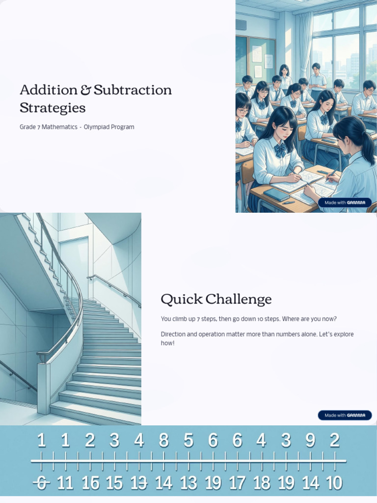 Grade 7 Addition & Subtraction Guide | PDF | Subtraction | Numbers