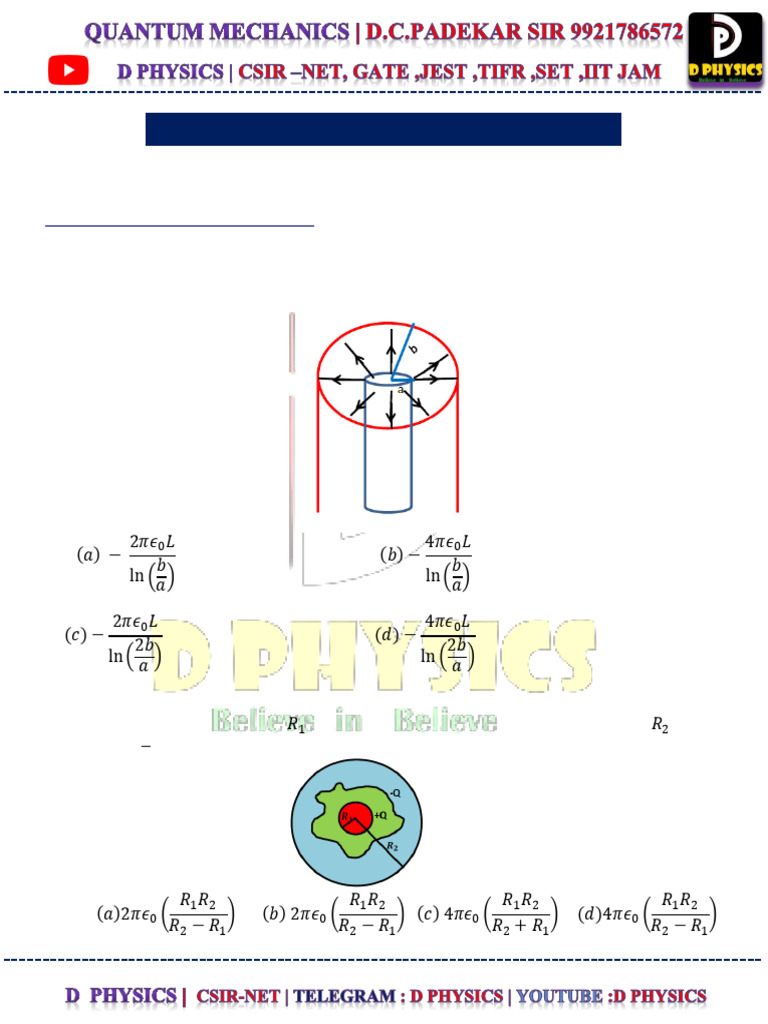 EMT Assignment -1 (Electrostatics ) | PDF | Electric Field | Sphere
