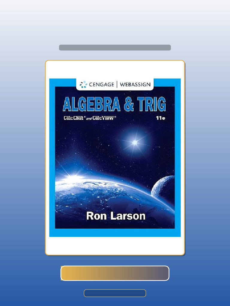 Test Bank for Algebra and Trig 11th Edition Ron Larson ISBN10 ...