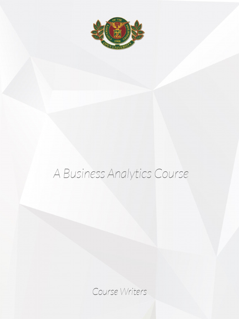 Fundamentals of Business Analytics | PDF | Databases | Analytics