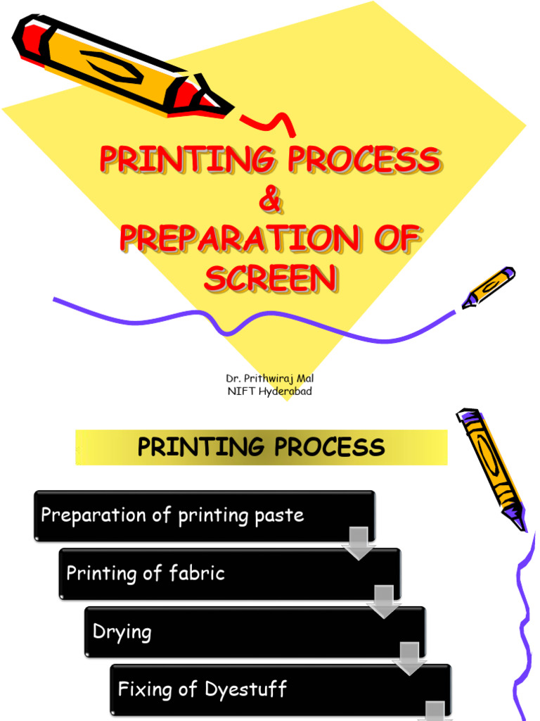 Ch 3 Printing Process & Screen Preparation | PDF | Dye | Industrial ...