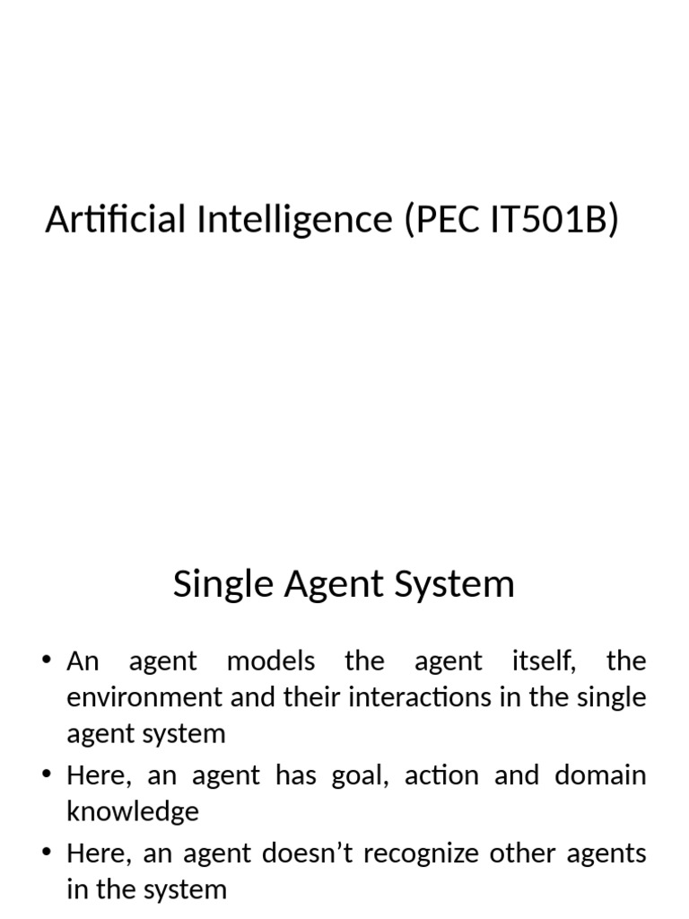 1_Presentation_Intelligent Agent Part 2 | PDF | Determinism | Cognitive ...