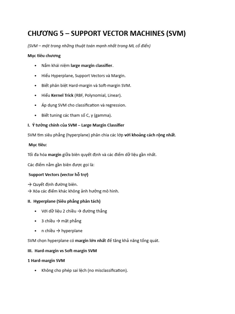 Chương 5 - SVM | PDF