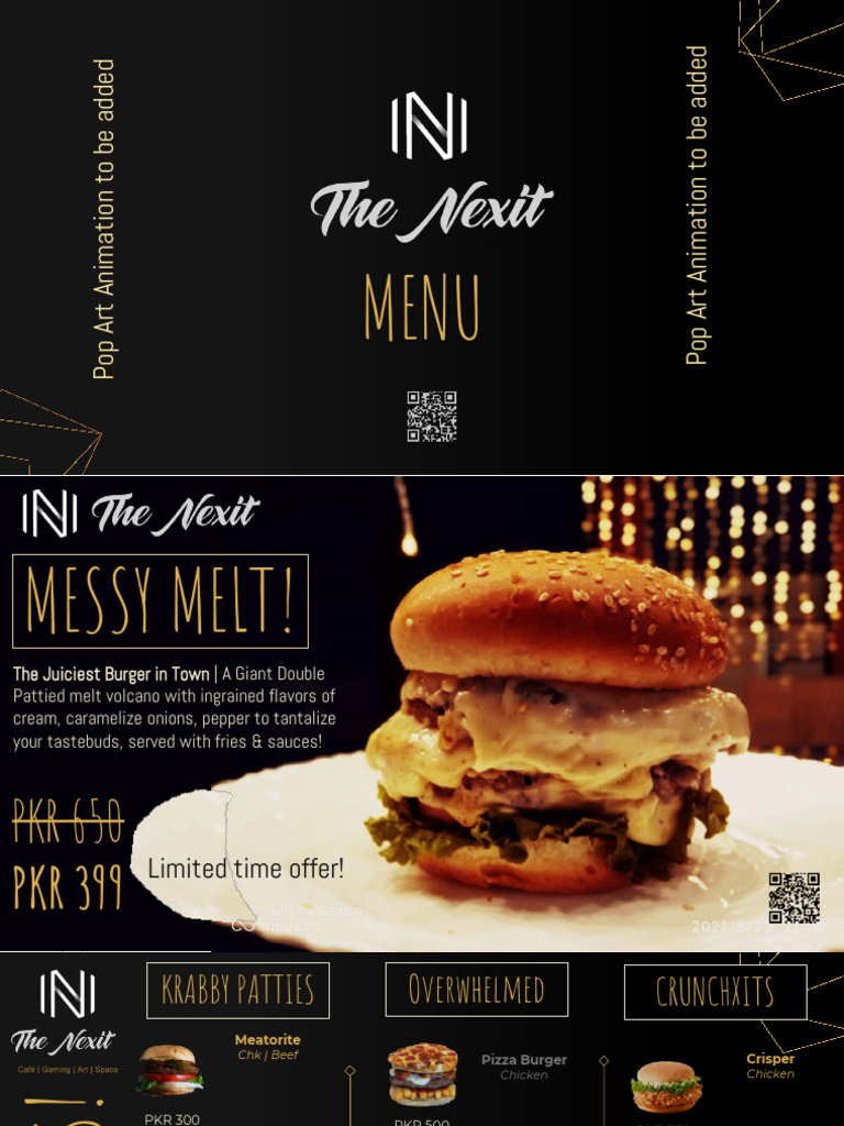 Nexit Menu First Draft | PDF | Kebab | Hamburgers