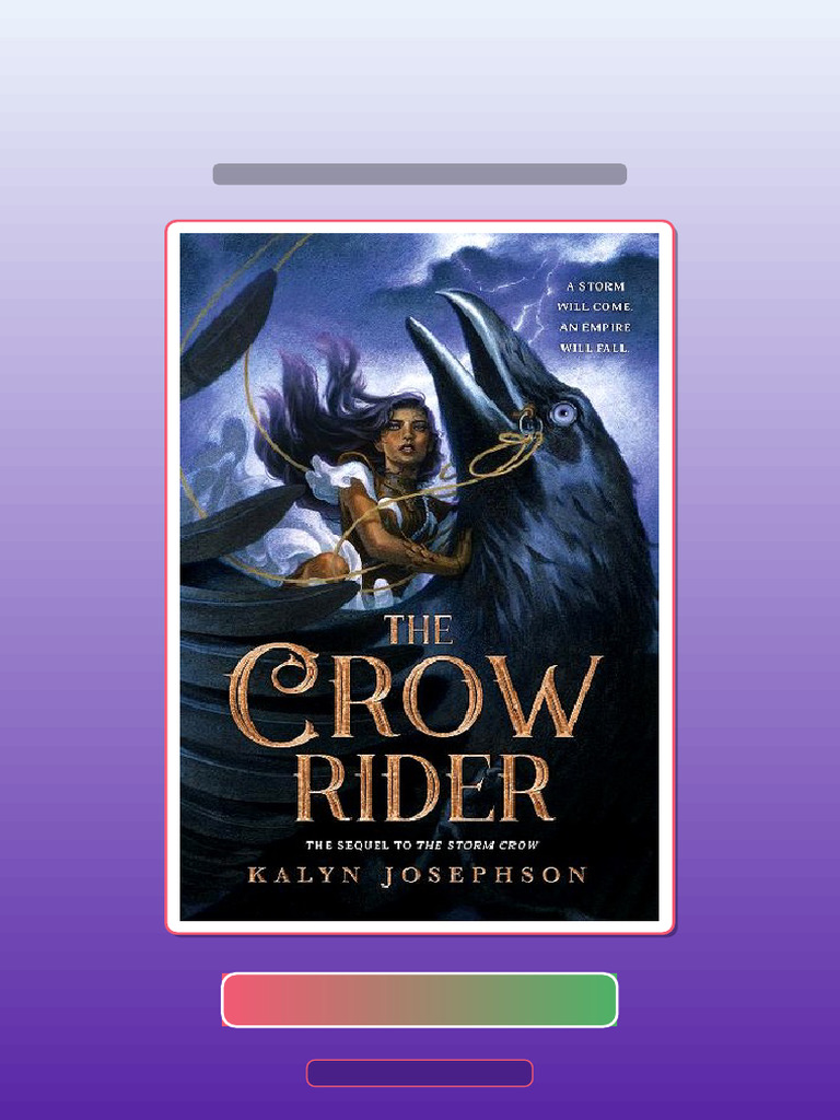 Test Bank for the Crow Rider Kalyn Josephson Josephson | PDF