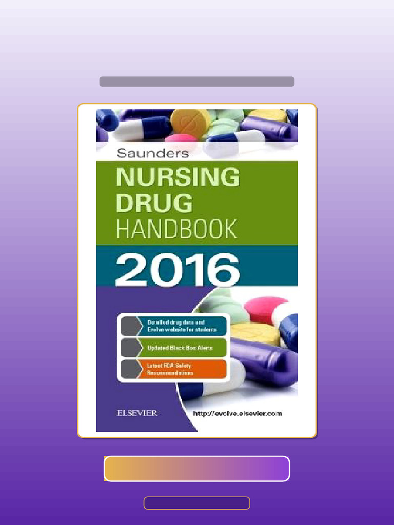 Test Bank for Saunders Nursing Drug Handbook 2016 | PDF | Multiple ...