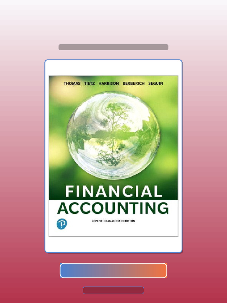 Test Bank for Financial Accounting 7th Canadian Edition Charles ...