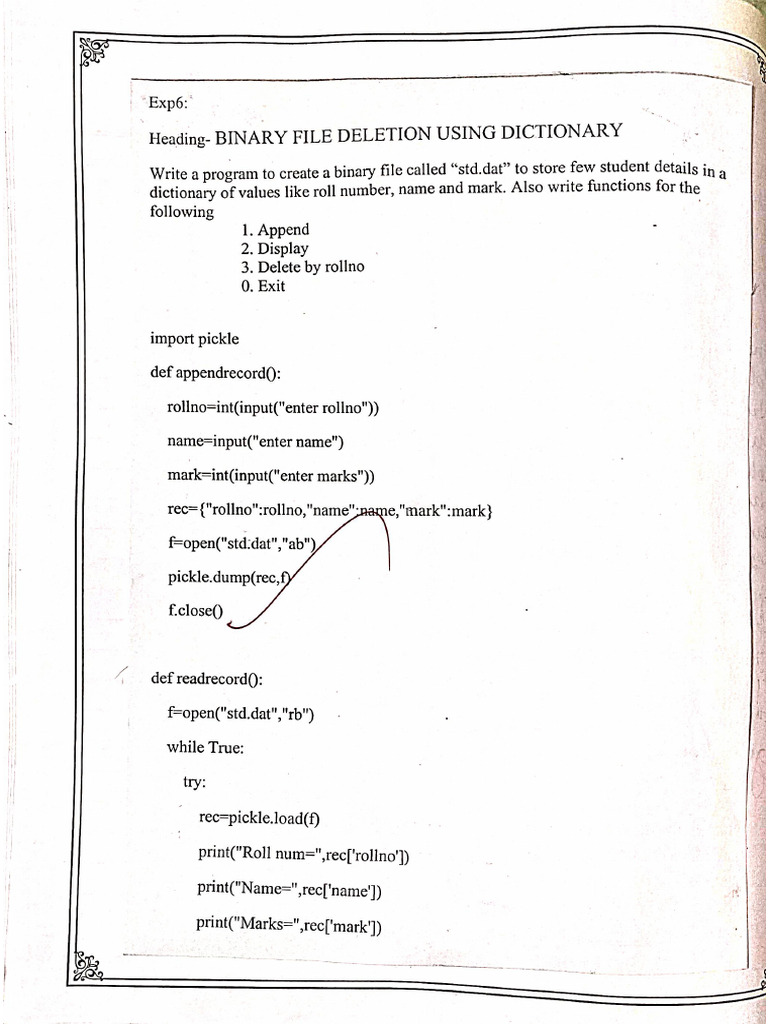 Sample Record Exp 6 To 10 | PDF